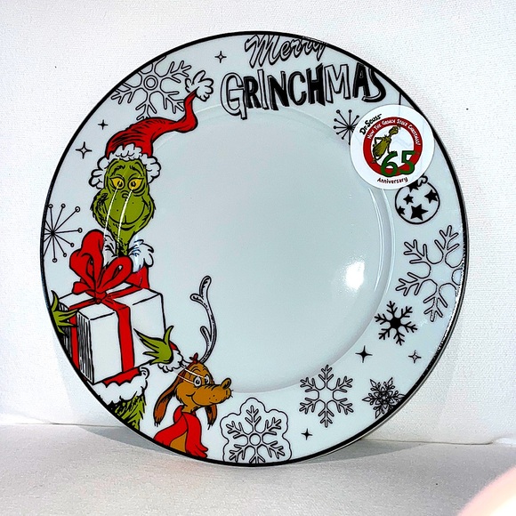Accents | Grinch 65th Anniversary Ceramic Dinner Plates | Poshmark